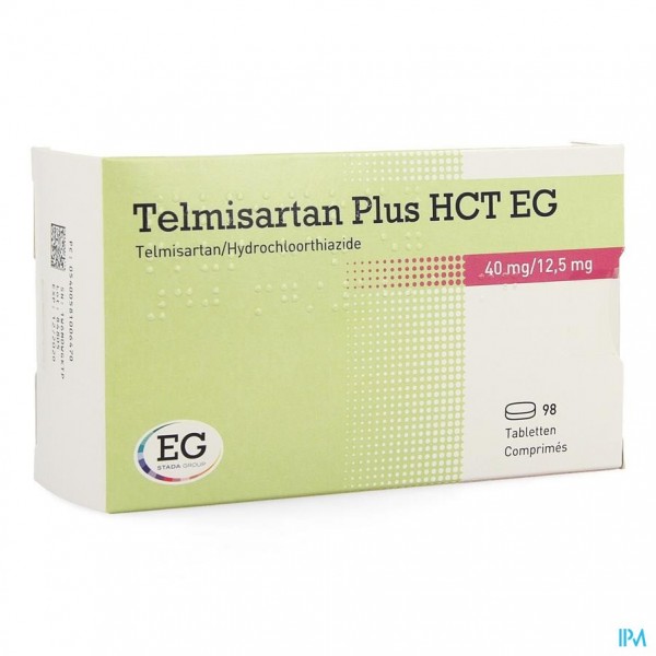 Telmisartan Plus Hct EG 40Mg/12,5 Mg Tabl 98 | Apotheek Sollie